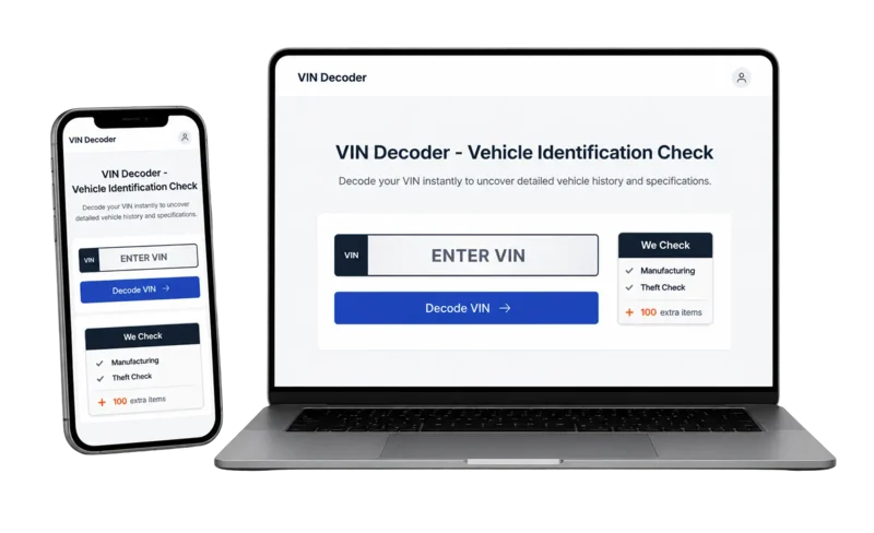 Décodeur VIN : Identifier un véhicule par numéro VIN